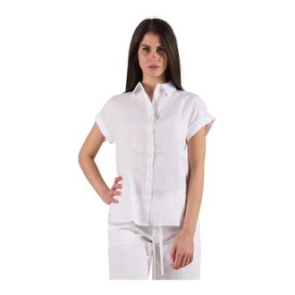 Polo Ralph Lauren Camicia maniche corte lino - - Blouses & Shirts - Damen - Wei&szlig; - L