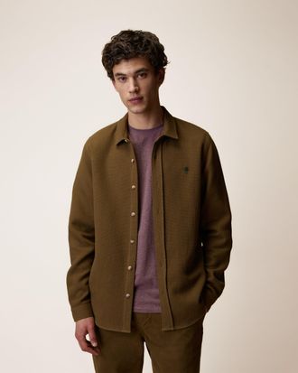 Faguo Chemise vert olive fonc&eacute;