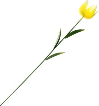 BESPORTBLE Metall Gartenstecker Tulpe Gelb Lebensechte Garten Deko Metallblumen Wetterfest für Rasen Blumentöpfe Außenbereich Natürliche Frühlingsdeko für Garten