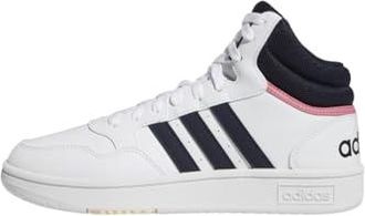 adidas Femme Hoops 3.0 Mid Classic Shoes Chaussures, Cloud White/Legend Ink/Cloud White, 40 2/3 EU