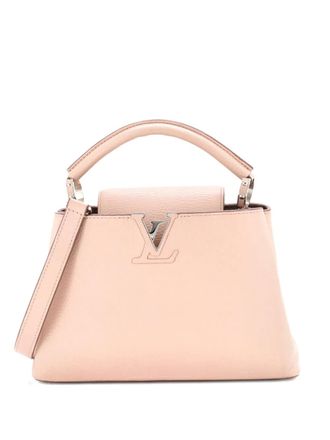 Louis Vuitton Capucines MM Satchel-Tasche aus Leder - Rosa