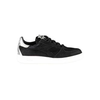 Diadora Schwarzer Leder Damen Sneaker - - Shoes - Damen - Schwarzk - 36 1/2 EU