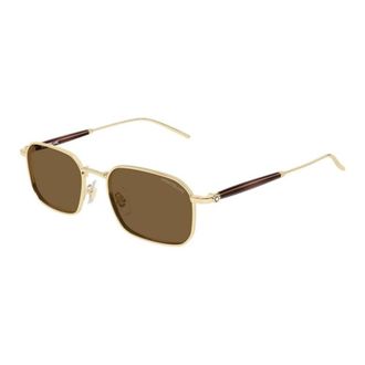 Montblanc Mb0441S 002 Sonnenbrille - - Accessories - Herren - Gelb - 52 MM