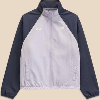 New Balance Damen Australian Open Sport Legacy Woven Jacket in Blau, Nylongewebe, Gr&ouml;&szlig;e L
