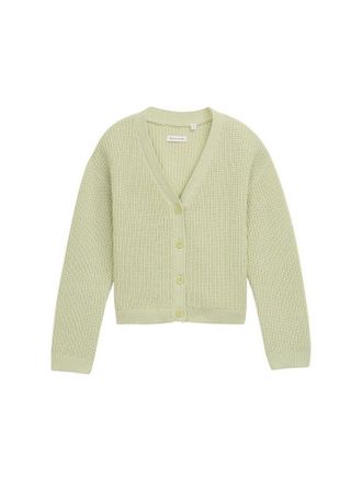 Tom Tailor Strickjacke mit V-Ausschnitt und Knopfleiste