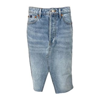 Denham Hellblaue Distressed Denim Rock - - Skirts - Damen - Blau - W27