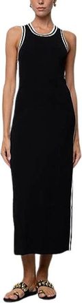 Kaos Kaos, Femme, Robes, Noir, Taille: 36 FR Robe Midi C&ocirc;tel&eacute;e Sans Manches