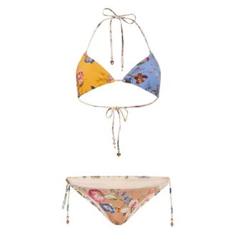 Zimmermann Femme, Maillots de bain, Multicolore, Taille: 38 FR Patience Spliced Tri Bikini