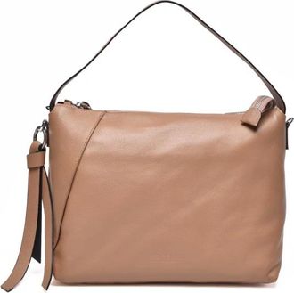 Rebelle Femme, Sacs, Jaune, Taille: ONE Size Sac Bandoulière en Cuir avec Fermeture Éclair