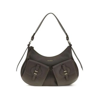 Coccinelle Mavery Pocket Umh&auml;ngetasche - - Bags - Damen - Braun - ONE SIZE