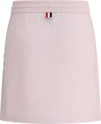 Thom Browne Womens Cotton Mini Skirt Lt Pink