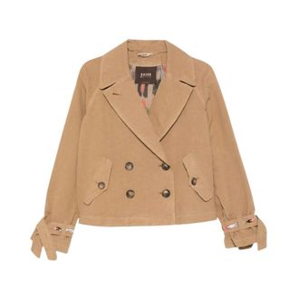 Bazar Deluxe Femme, Vestes, Beige, Taille: 38 FR Veste crois&eacute;e