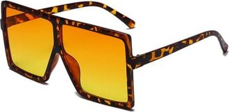 Generic Lunettes de soleil surdimensionnées pour femme 2025 - Noir - Tendance - Carré - Rétro - Grande monture - Vintage - C8 - Taille unique