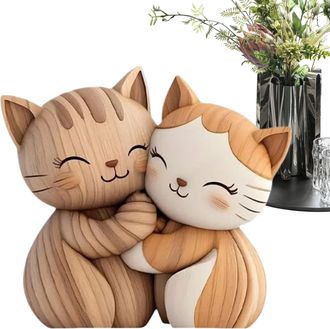 Generico Schreibtischschild für Katzen, lustiges dekoratives Schild für Zuhause mit Katzen im 2D-Stil, Tierdekoration, Schreibtisch, Bücherregal, Liebhaber, Ha