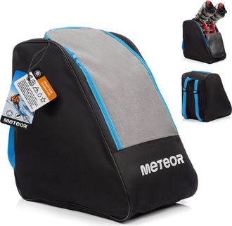 Meteor Skischuhtasche 42x42x30 cm Rucksack für Skischuhe Helm und Zubehör - robust Wasserabweisende Skitasche aus 600D Polyester leicht Tragegriffen faltbar 