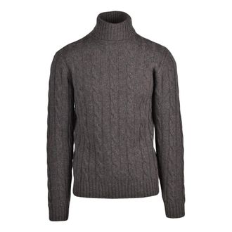 Daniele Fiesoli Pullover mit Zopfmuster - - Knitwear - Herren - Braun - M