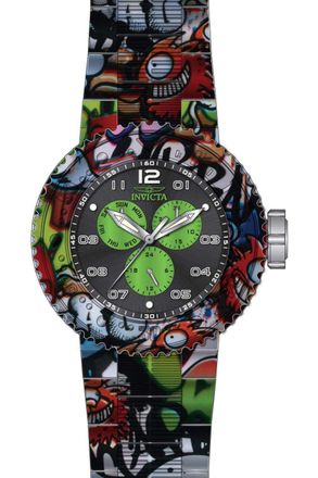 Invicta Pro Diver 50214 Herrenuhr - Quarzwerk - Edelstahl mit schwarzem Zifferblatt - 52 mm