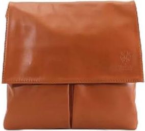 Generic Vera Pelle Sac à bandoulière en cuir souple pour femme VP-C818, peau, Medium