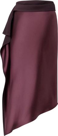 Pinko Pinko, Femme, Jupes, Rouge, Taille: 38 FR Carambola Gonna Satin