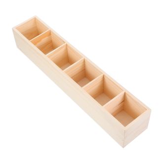 Cabilock Holz aufbewahrungsbox mit F&auml;chern Multifunktional und Langlebig Vielseitiger Organizer f&uuml;r B&uuml;ro und Zuhause zur Aufbewahrung von Schmuck Stiften und K