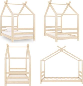 vidaXL Vidaxl - Cadre de lit denfant Bois de pin massif 70x140 cm - Lit Bébé - Lit Enfant - Lit Design - Lit Cabane - Mobilier Enfant - Home & Living