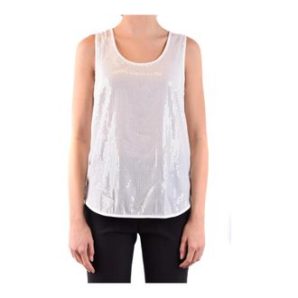 P.A.R.O.S.H. &Auml;rmelloses Top - - Tops - Damen - Wei&szlig; - XS