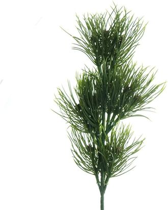 Gasper Kiefernzweig Gr&uuml;n mit Zapfen 46 cm - Kunstblumen