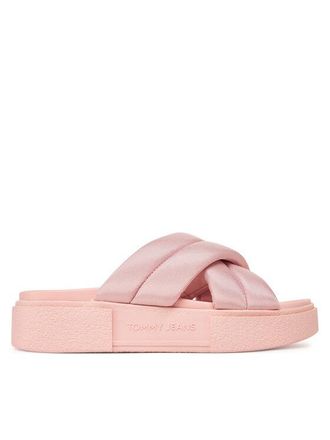 Tommy Jeans Pantoletten Tjw Flatform Sandal EN0EN02775 Rosa