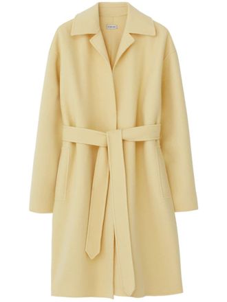Burberry manteau en cachemire &agrave; taille nou&eacute;e - Tons neutres