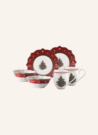 Villeroy & Boch Fr&uuml;hst&uuml;cks-Set F&uuml;r 2, Rot, 6-Teilig Toys Delight rot