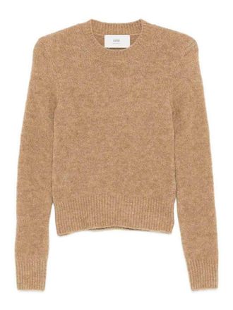 Ami Pull Col Rond - Marron