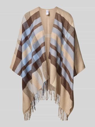 Fraas Relaxed Fit Poncho in Strick-Optik