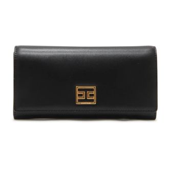 Elisabetta Franchi Femme, Accessoires, Noir, Taille: ONE Size Portafoglio WO Vegan Wallet