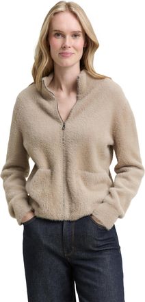 Tom Tailor Damen 1048317 Cardigan Strickjacke, 32208-Soft Taupe Grey, M