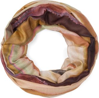 styleBREAKER Schlauchschal Bunter Loop Aquarell Farbverlauf Streifen