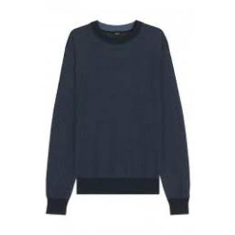 HUGO BOSS Homme, Pulls, Bleu, Taille: S Maglia girocollo