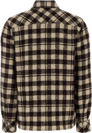 Moncler Wool-Blend Checked Flannel Shirt