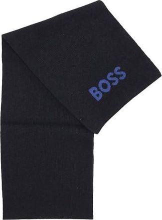 BOSS &eacute;charpe Elios Knitted Scarf Dark Blue bleu marine
