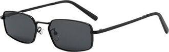 Generic Lunettes De Soleil &Agrave; Petite Monture En M&eacute;tal For Hommes, For Lext&eacute;rieur, Les D&eacute;placements, Vacances(Black)