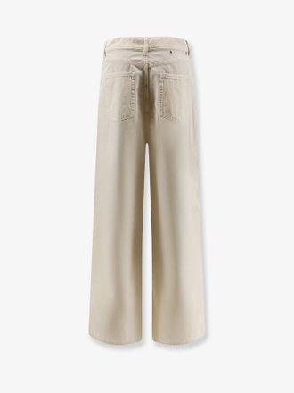 Golden Goose Womens Trousers Beige Cotton