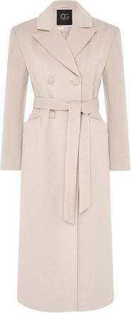 Cesare Gaspari Manteau long ceintur&eacute; - Femme - Manteaux - Beige - Taille: 44 FR