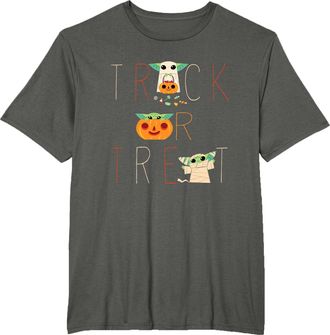 Star Wars The Mandalorian Grogu Trick or Treat Halloween T-Shirt