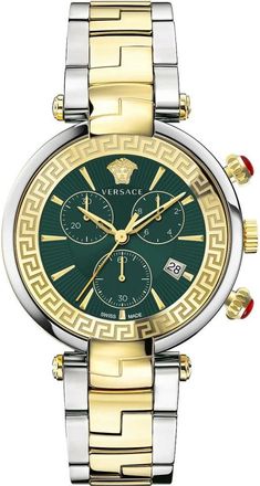 Versace Revive Chronograph 41mm - - Accessories - Damen - Gelb - ONE SIZE