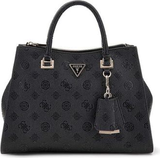 Guess sac à main sac à épaule bandoulière Cresidia II Society Satchel Black Logo noir