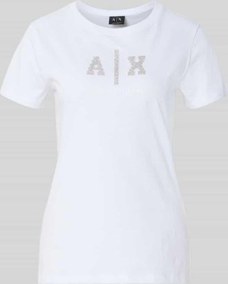 A|X Armani Exchange T-Shirt mit Logo und Rundhalsausschnitt