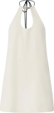 Pinko Inkognito Minikleid mit Neckholder - Weiß
