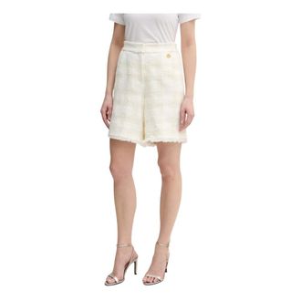 Karl Lagerfeld Short en tweed &eacute;l&eacute;gant - Femme - Shorts - Beige - Taille: 38 FR
