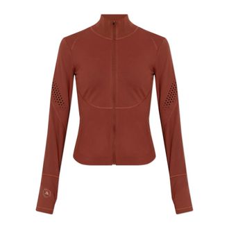 adidas by Stella McCartney Trainings-Sweatshirt mit Logo - - Sport - Damen - Braun - S