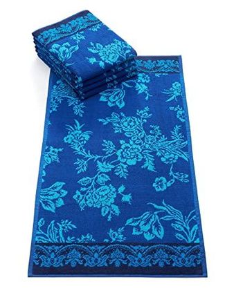 Bassetti AGRIGENTO Handtuch aus 100% Baumwolle in der Farbe Blau B1, Maße: 50x100 cm - 9322127
