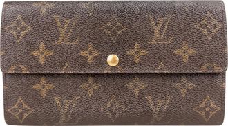 Louis Vuitton Portemonnaie - Louis Vuitton Canvas Monogram Sarah Wallet - Gr. unisize - in Braun - für Damen